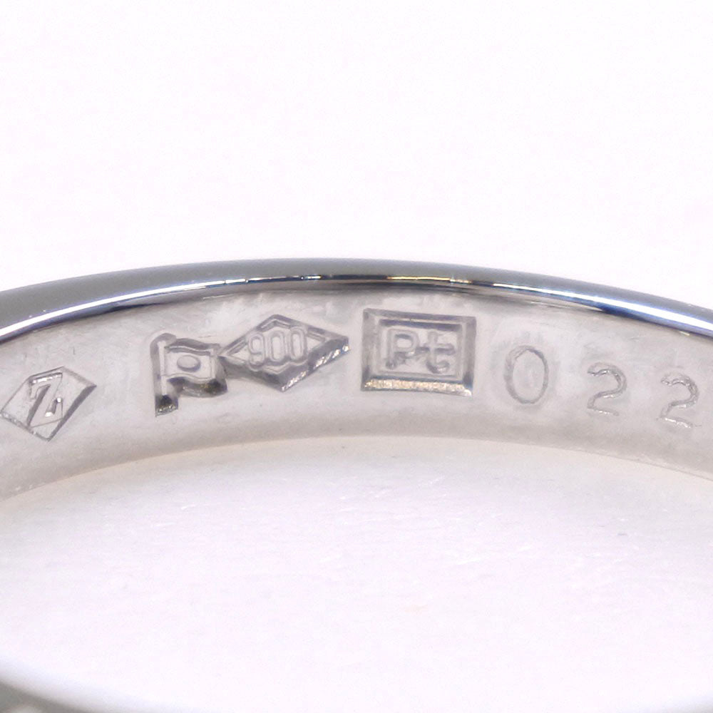 Ring / ring PT900 Platinum x Diamond No. 12 D0.22 engraved ladies
